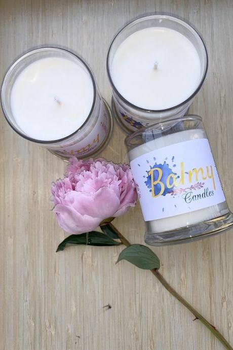 White Sage + Lavender Scented Handmade Candle | Hand-poured Soy Candle ...